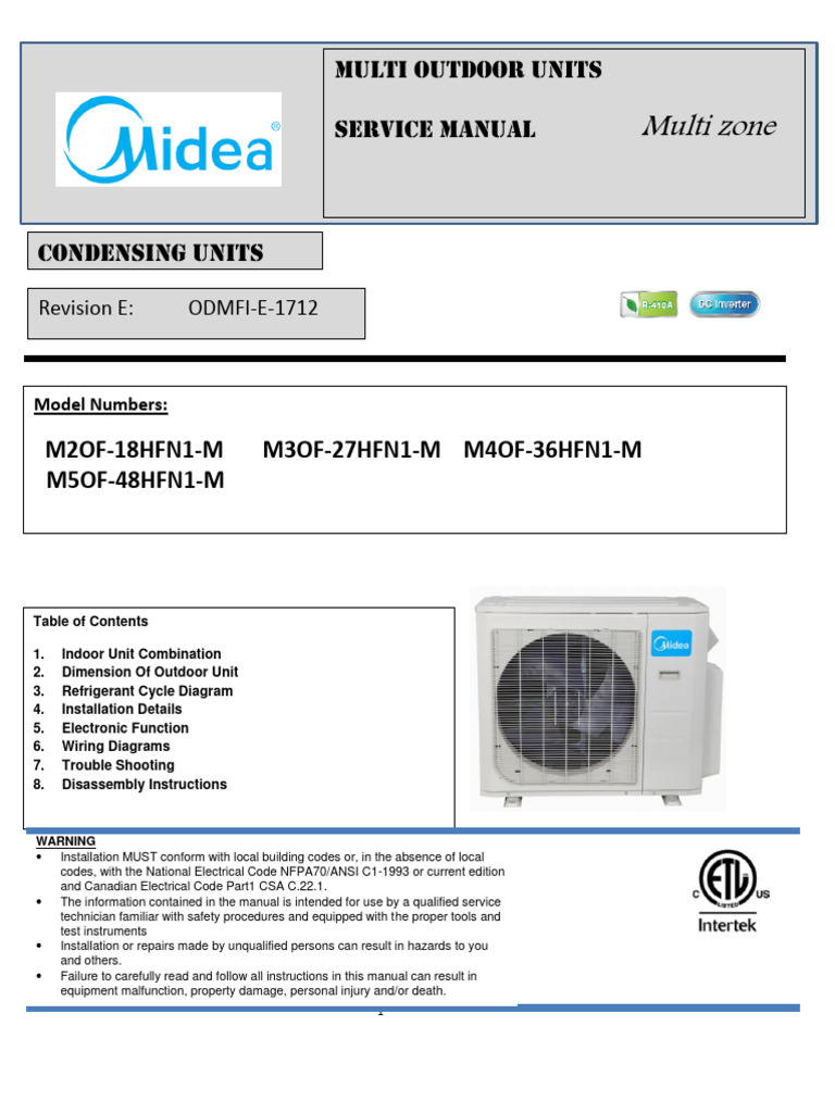 Multizona Midea | PDF | Valve | Leak