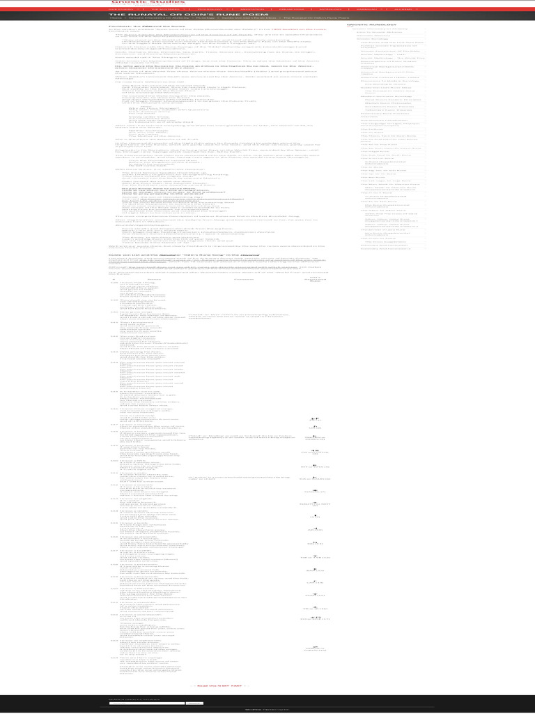 Gnosticstudies Org Index PHP Alchemy Runology Guidn Lists Runic Ideas The Runatal or Odins Rune ...