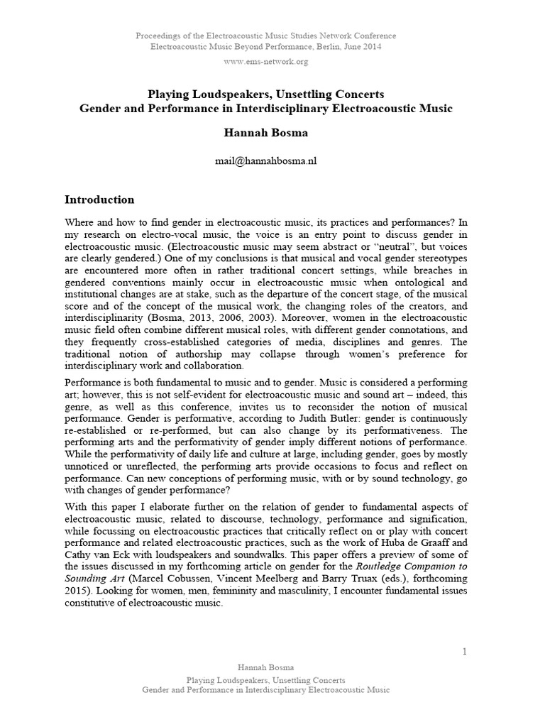 pdf_EMS14_bosma | PDF | Sound | Loudspeaker