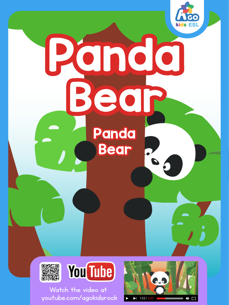 Panda Bear Panda Bear Flashcard Pack | PDF | Bears