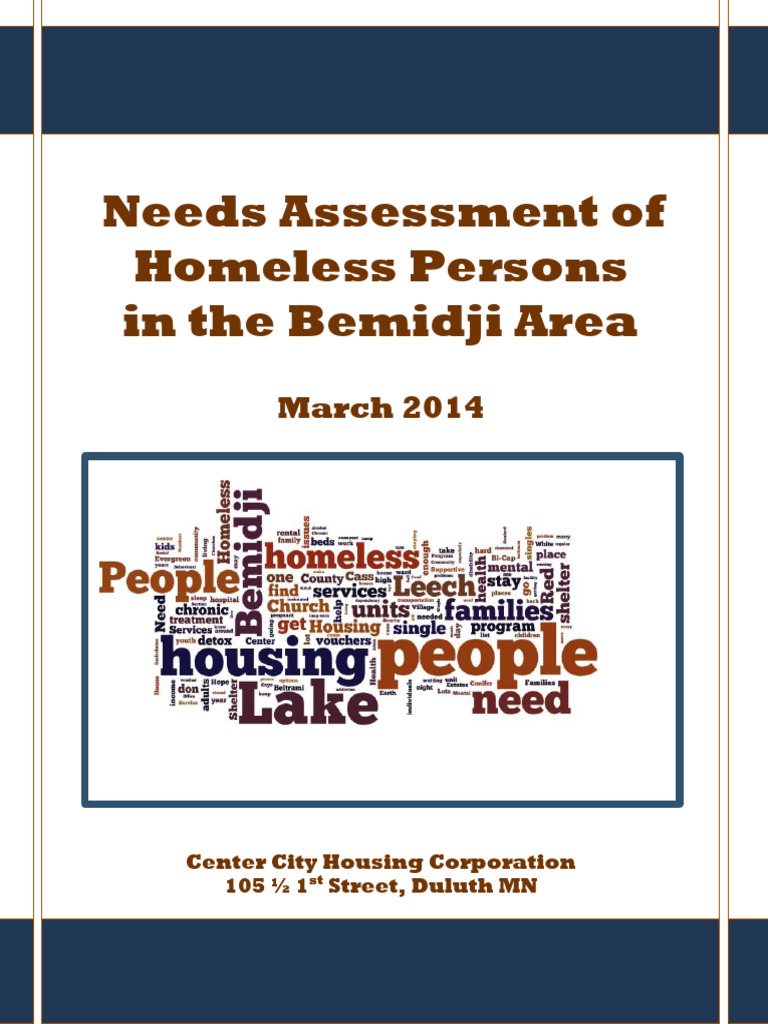 Bemidji Homeless Needs Assessment 2014 | PDF | Homelessness | Alcoholism