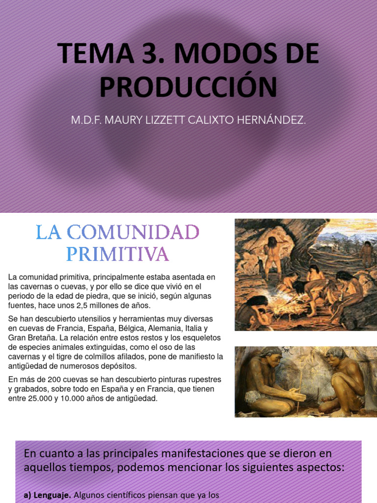 TEMA 3. Modos de Producción Completo | Descargar gratis PDF ...