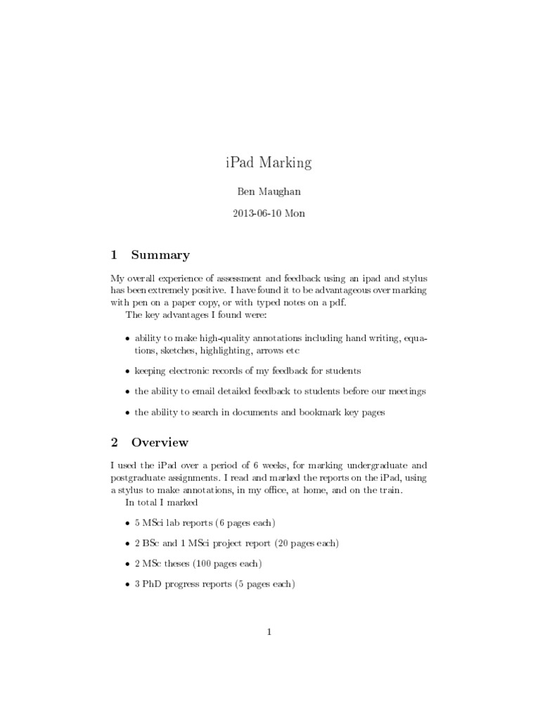 Ipad Marking Notes | PDF | Directory (Computing) | Computer Science