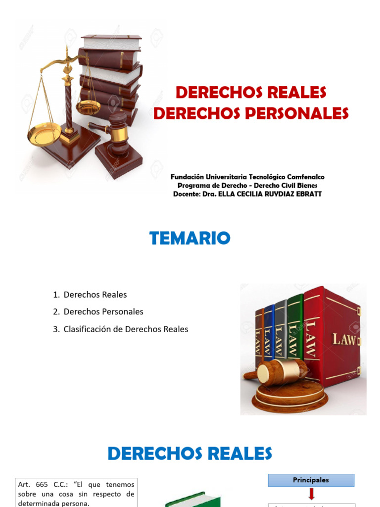 Derechos Reales - Derechos Personales | PDF | Justicia | Crimen y violencia