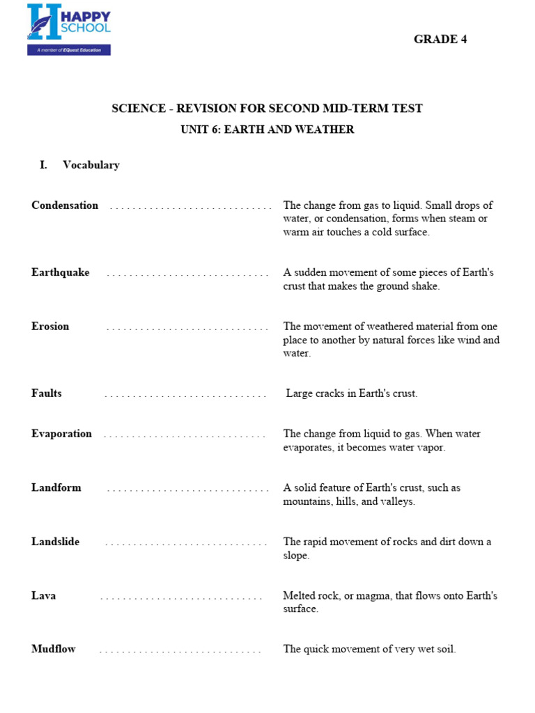 SCIENCE 4 (Checked) | PDF | Earth | Erosion
