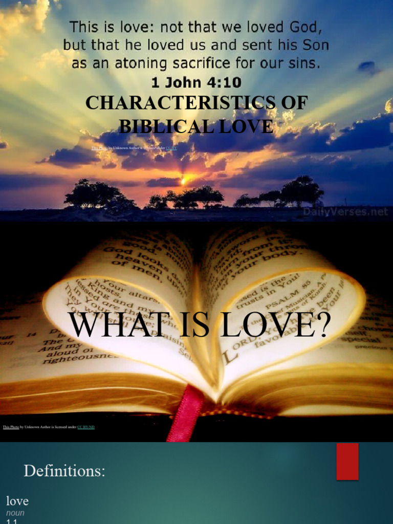 CHARACTERISTICS-OF- BIBLICAL-LOVE | PDF | Love | Fruit Of The Holy Spirit