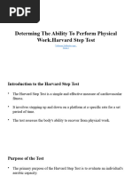 Harvard Step Test | PDF