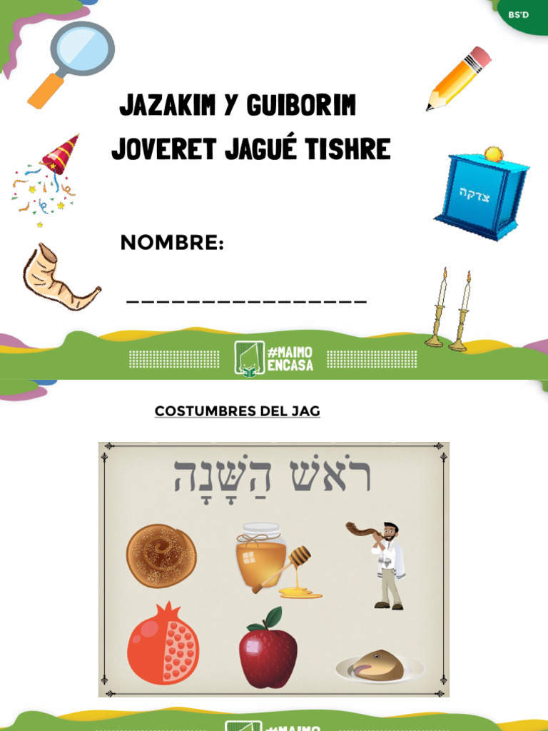 Cuadernillo Jagué Tishre... | PDF | Escritura | Huevo como alimento