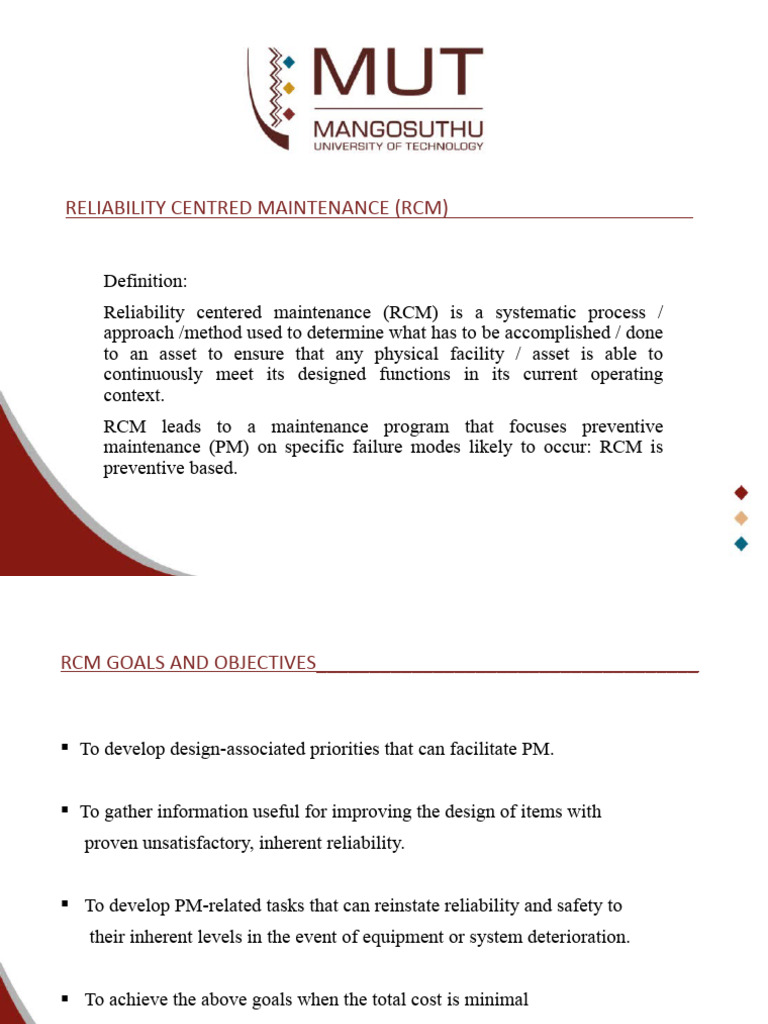 Reliability Centred Maintenance | PDF | Reliability Engineering | Business Process