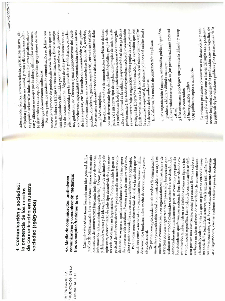 Comunicación y Sociedad-La Presencia de Los Medios E. SAPERAS ...