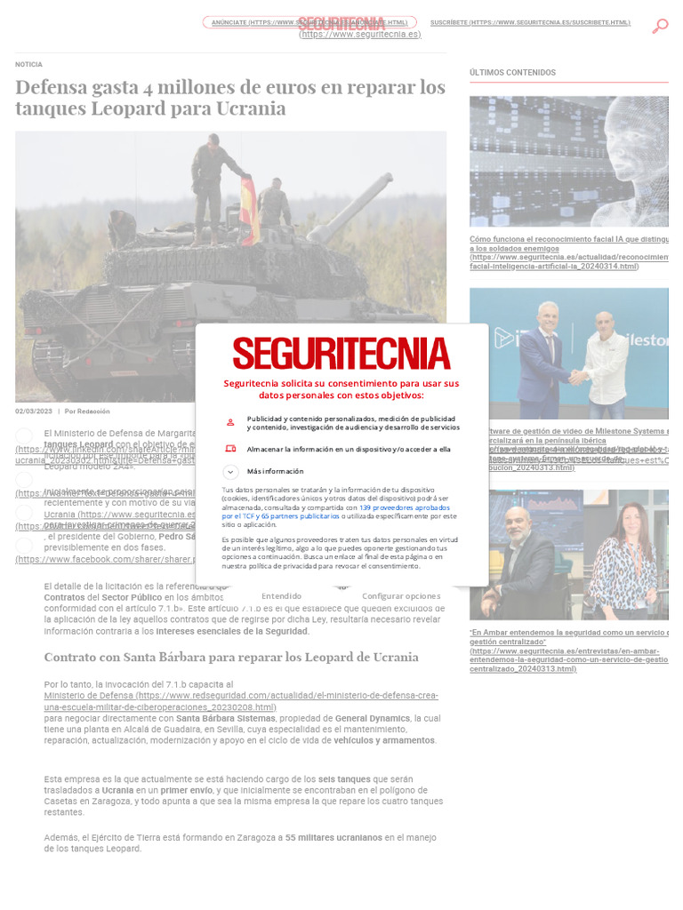 Defensa gasta 4 millones en reparar tanques Leopard para Ucrania | PDF | Cookie HTTP ...