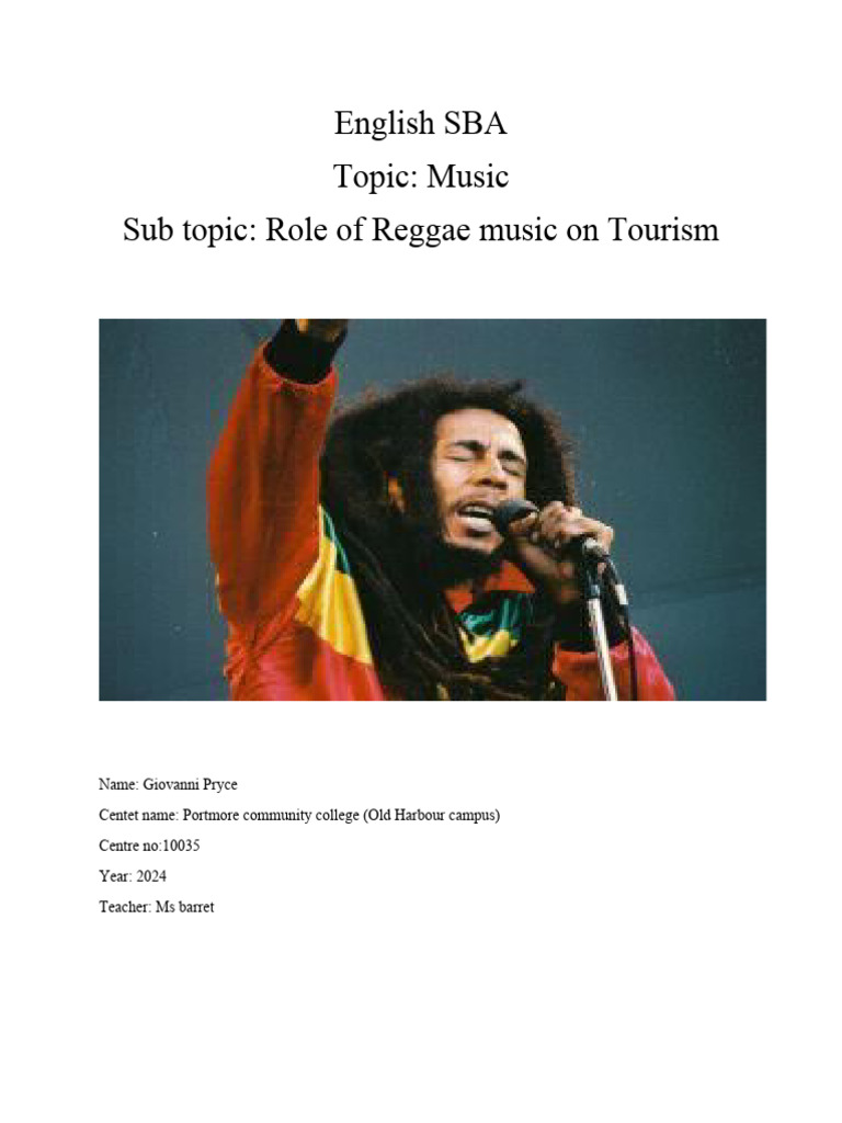 English Sba | PDF | Bob Marley | Reggae