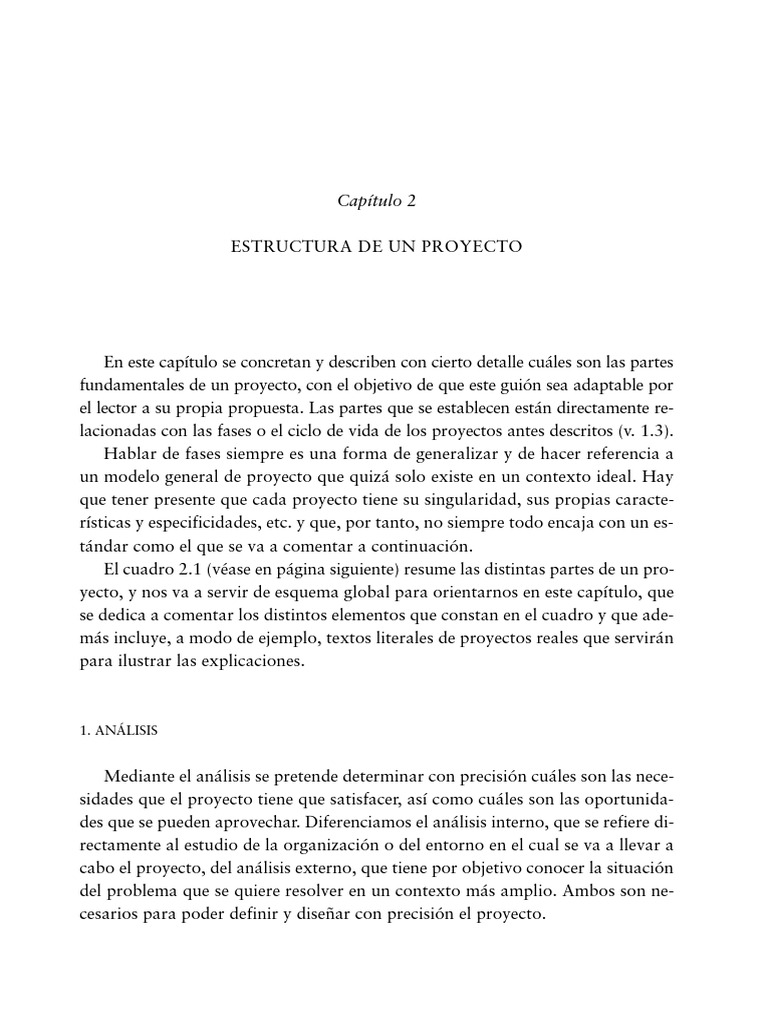 Estructura de Un Proyecto | PDF