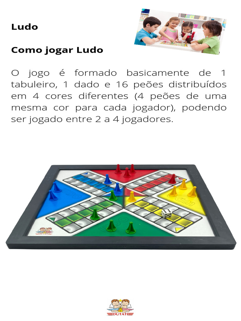Regras do Jogo de Tabuleiro Ludo | PDF | Jogos | Jogos de tabuleiro ...