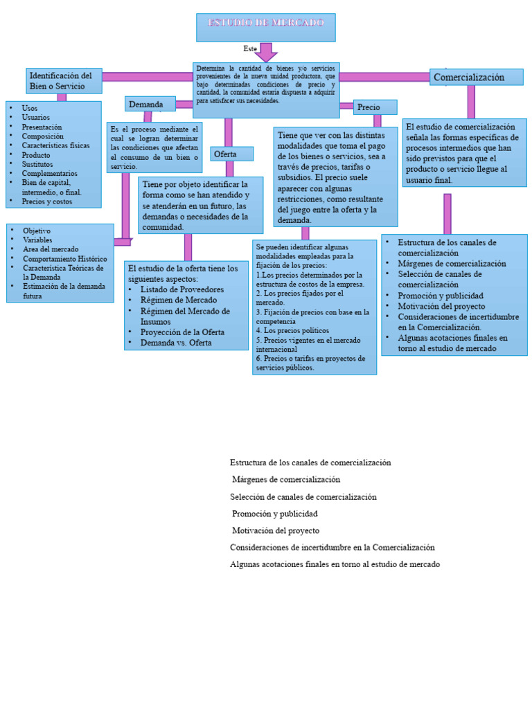 Mapa Conceptual-Estudio de Mercado | PDF | Mercado (economía) | Marketing