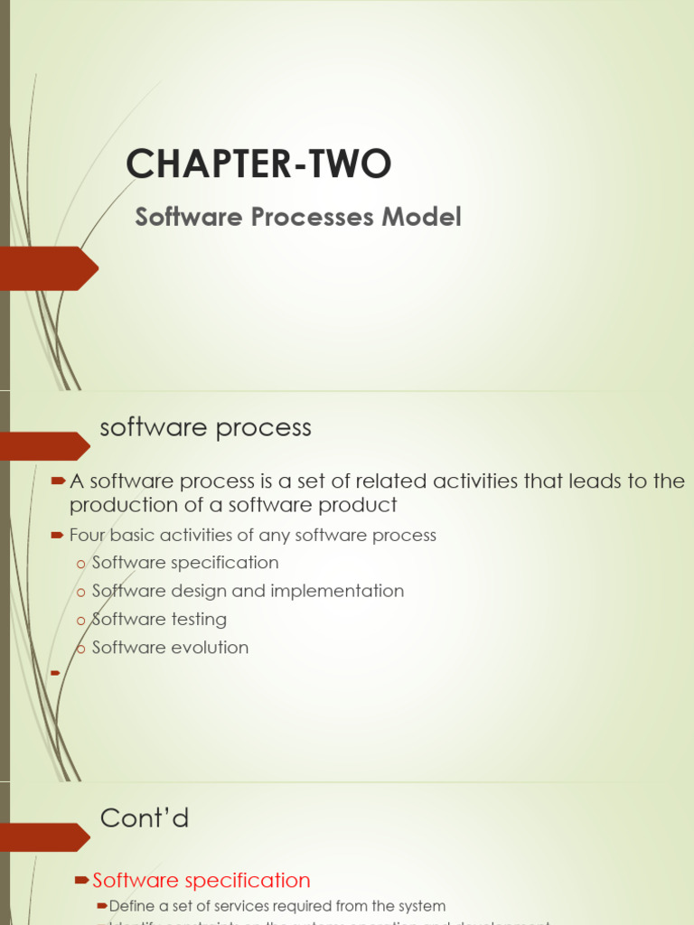 CH Two Software Process Model | PDF | Software Testing | Software ...