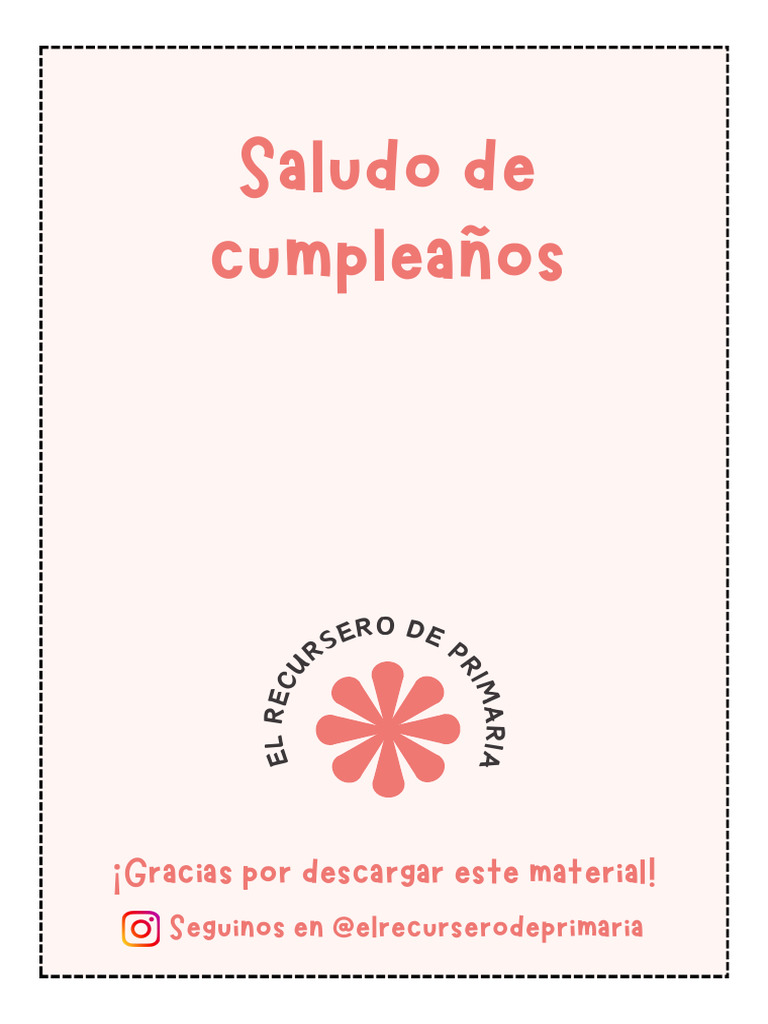 Saludo de cumpleaños | PDF