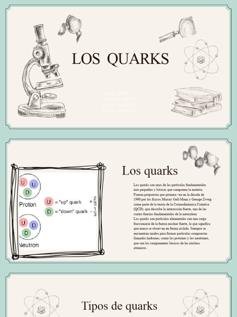 Los Quarks | PDF | Cuarc | Partículas fisicas