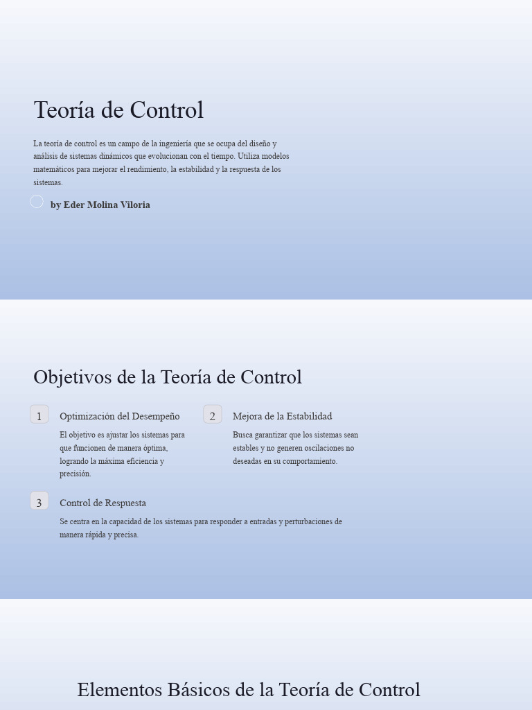 Teoria de Control | PDF | Teoría de control | Sistema de control