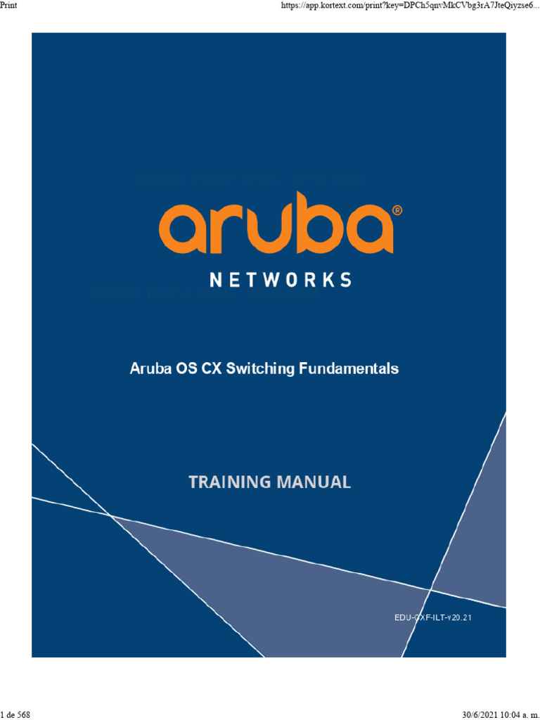 Aruba OS-CX Switching Fundamentals | PDF | Games & Activities | Computers