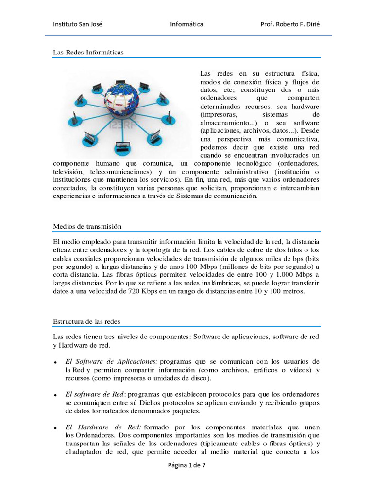 2_y_3_ao__Las_Redes_Informaticas__Inst_SJ | PDF | Red de computadoras | Conmutador de red