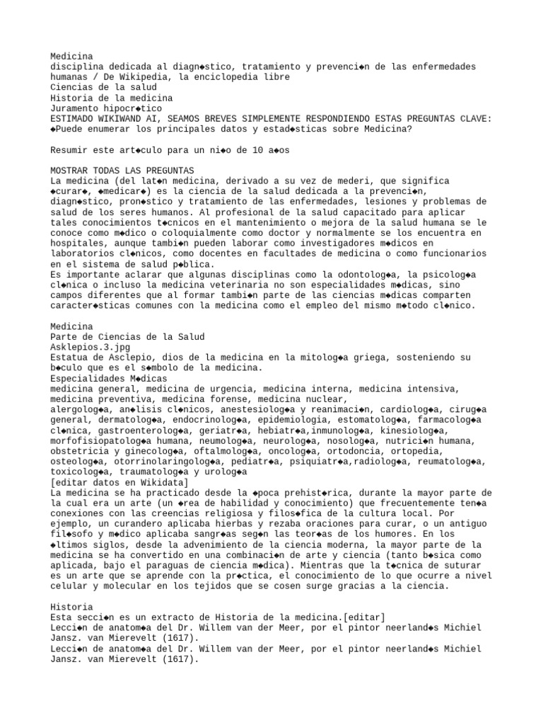 Medicina | PDF | Medicina | Cuidado de la salud