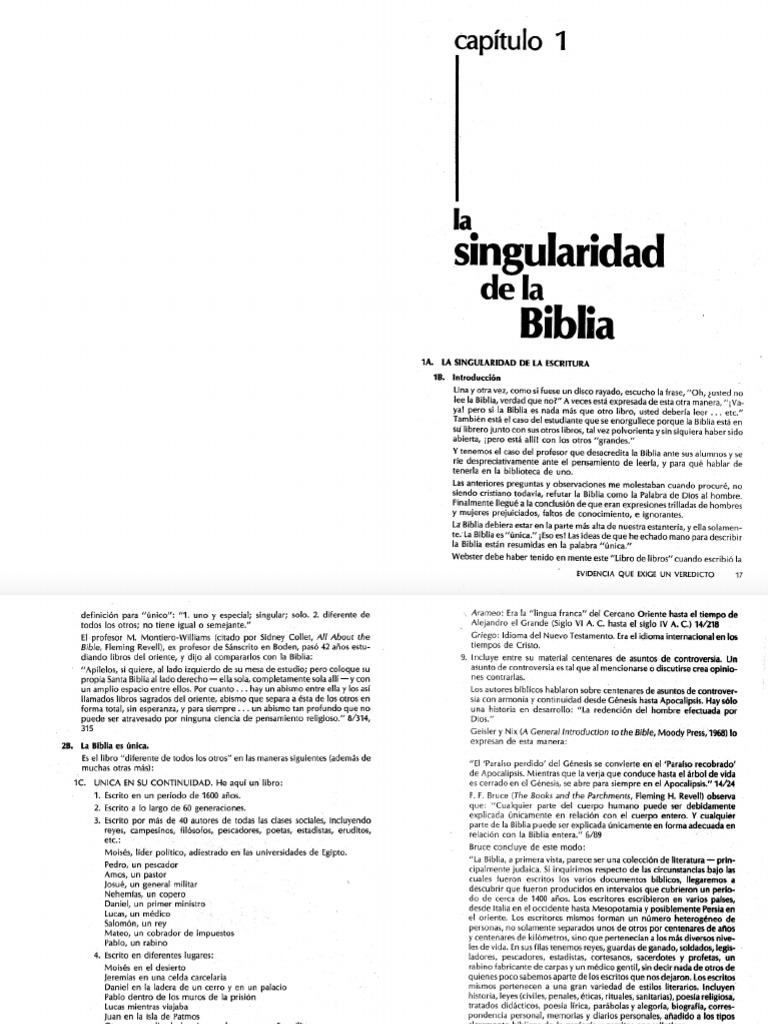 Lectrura Sesion 1 - Evidencia Que Exige Un Veredicto Cap 1 | PDF