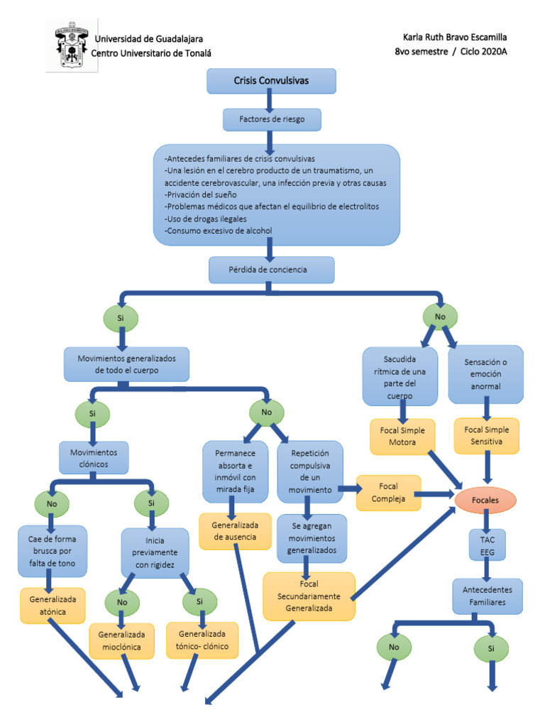 Algoritmo Crisis Convulsivas | PDF | Epilepsia | Desórdenes neurológicos