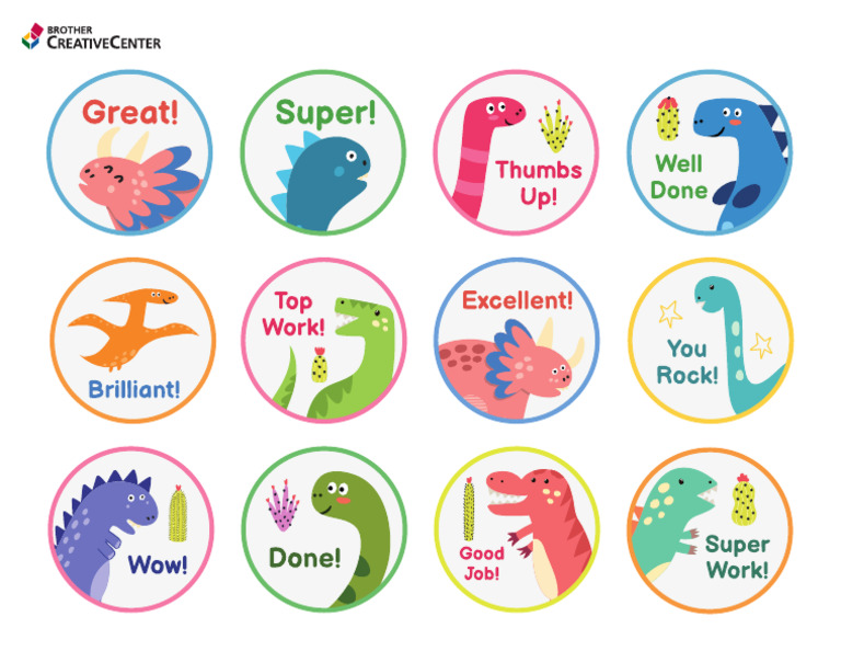 Dinosaur Motivational Cut Outs 001 1 en | PDF