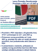 IZJAVA UManjenje PDV Primer 1 | PDF