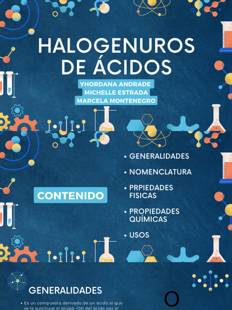 Halogenuros de Ácidos - Estrada Montenegro Andrade - 11B | PDF