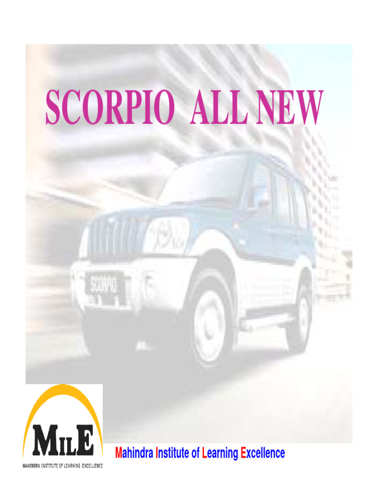 Multi Link Suspension & All New Scorpio | PDF | Vehicle Technology | Automotive Technologies