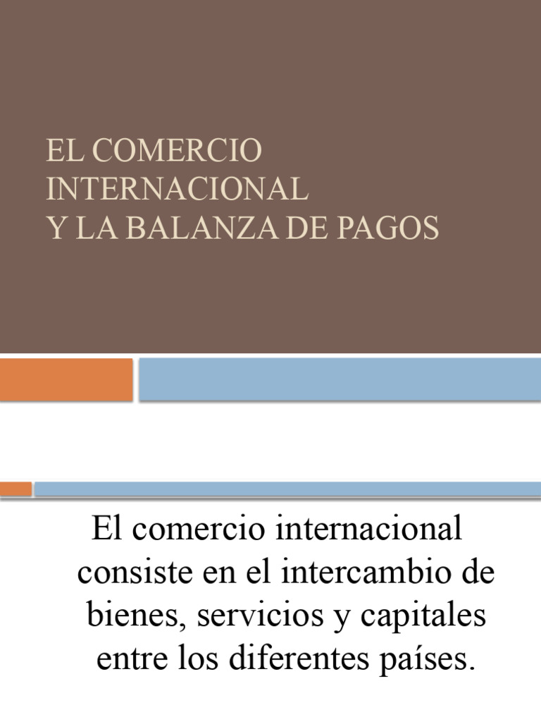 El Comercio Internacional | PDF | Comercio | Tipo de cambio