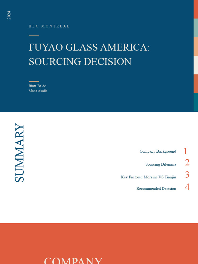 2024 01 17 Fuyao Glass America Case Presentation | PDF | Lean Manufacturing | Transport