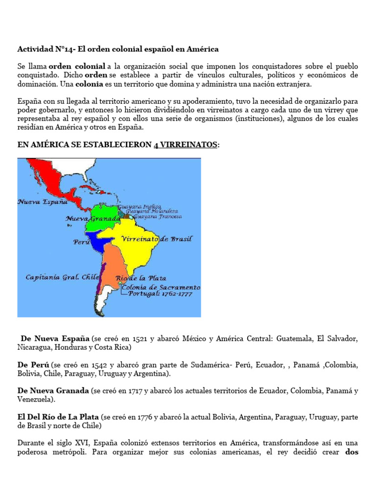 El Orden Colonial Español en América | PDF | Nueva españa | Colonialismo