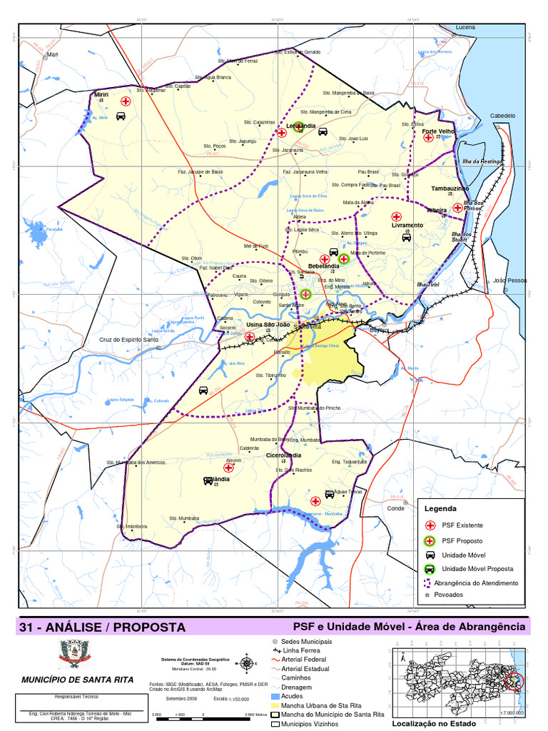 Mapa da Ilha Tiriri e Região PB | PDF | Geociências | Hidrologia