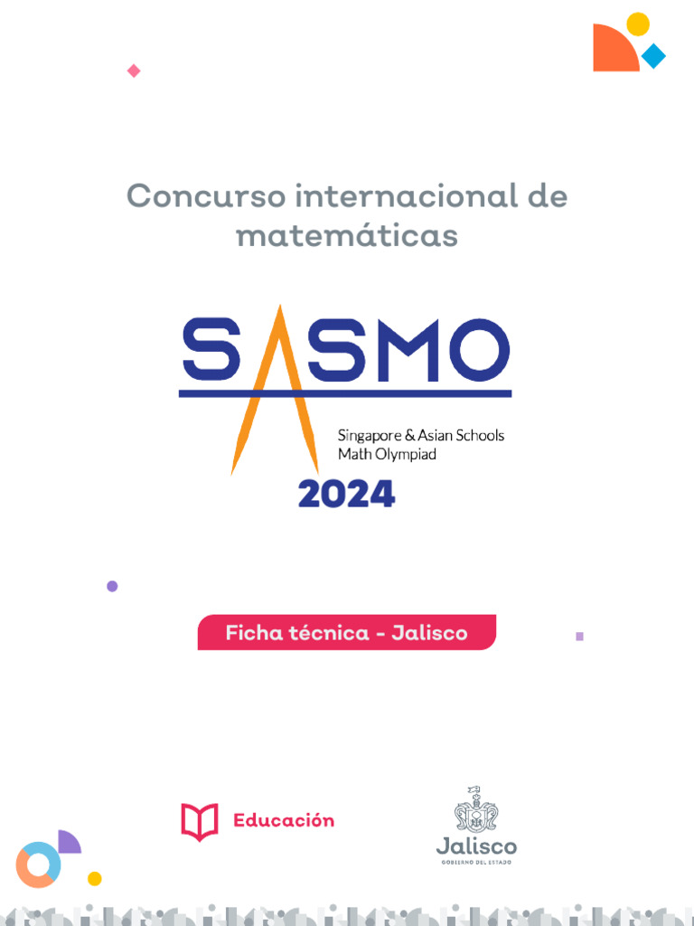 Ficha Técnica SASMO 2024 Jalisco | PDF | Aritmética | Matemáticas