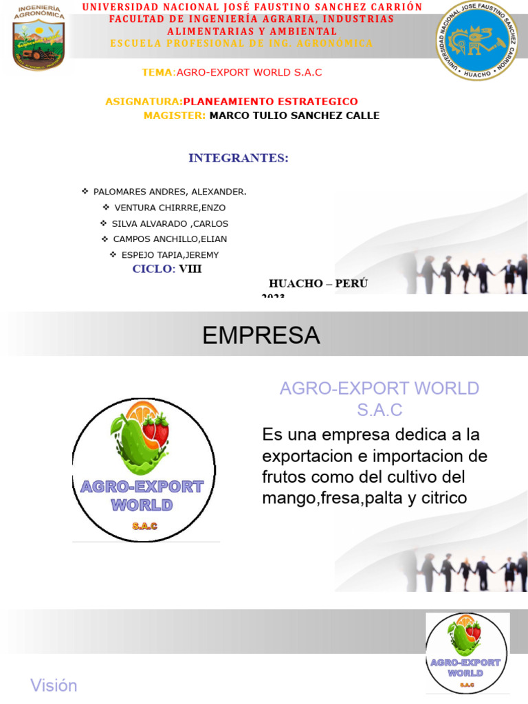 Agro Export World Sac | PDF | Business | Exportaciones
