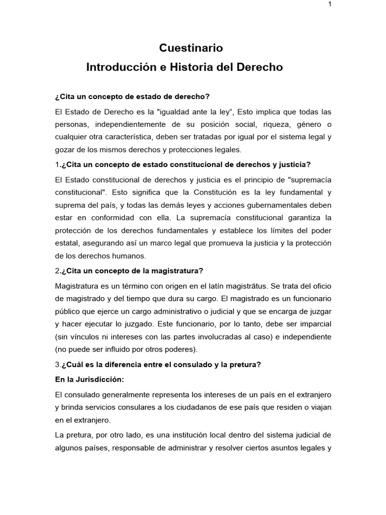 Introducción e Historia Del Derecho | PDF | Equidad (ley) | Ley común