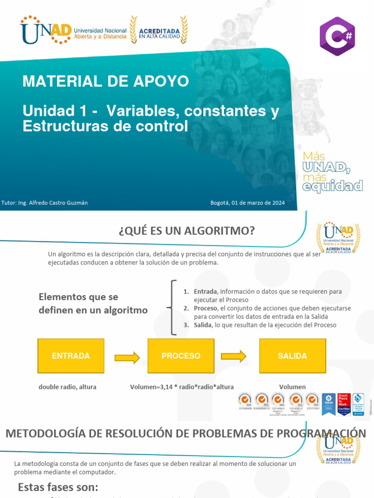 1.material de Apoyo-Paso-2 | PDF | C Sharp (lenguaje de programación) | Algoritmos