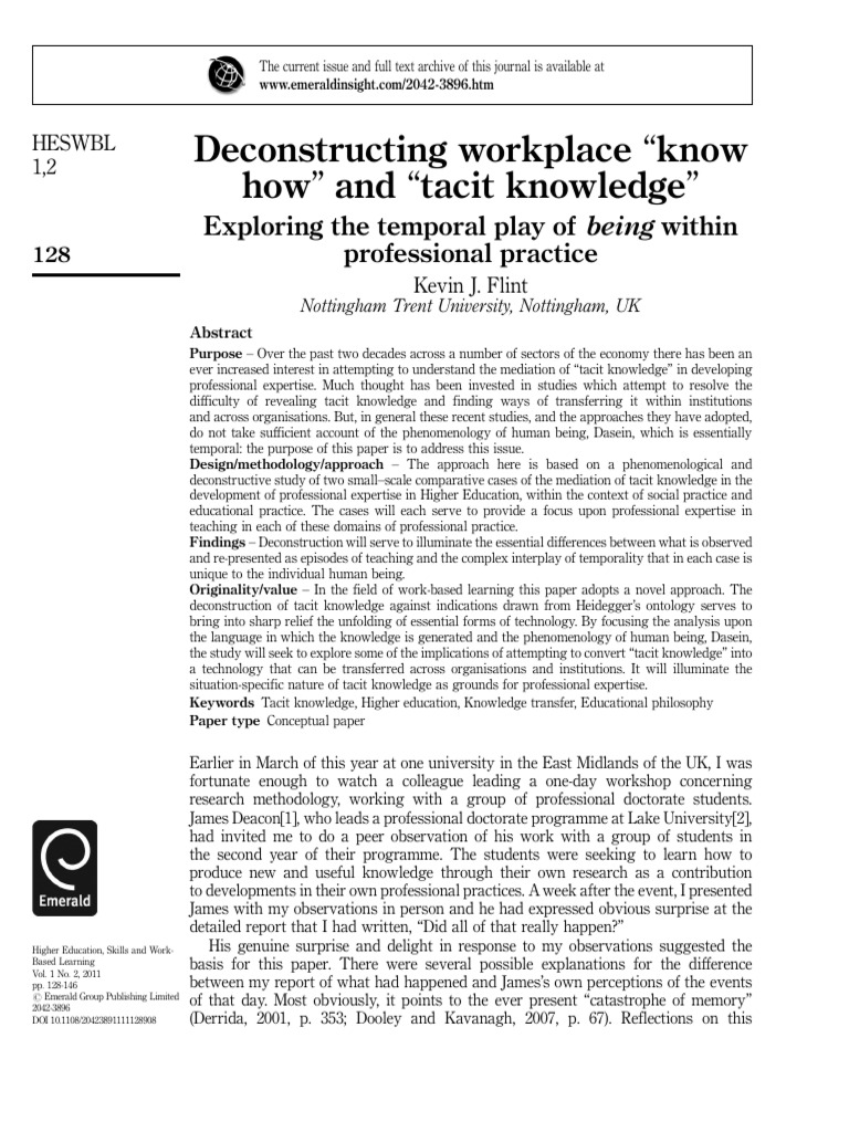 Deconstructing Workplace | PDF | Martin Heidegger | Being And Time