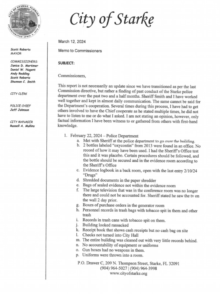 Police Department Report 3-12-2024 | PDF