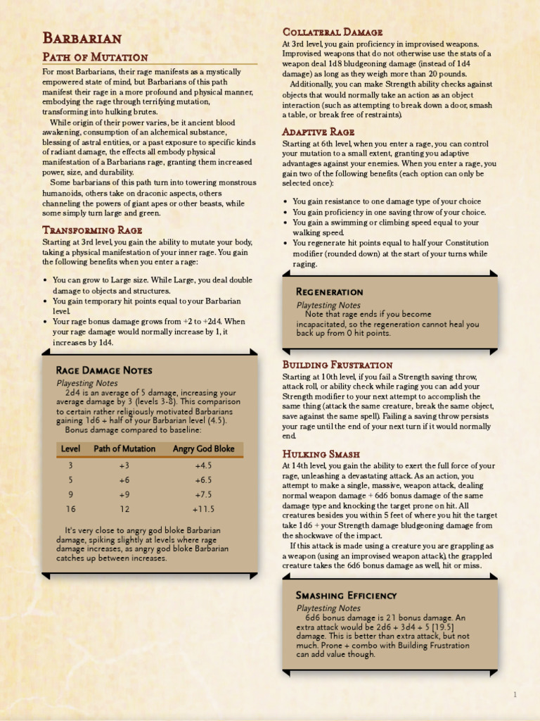 Barbarian+ +Path+of+Mutation | PDF