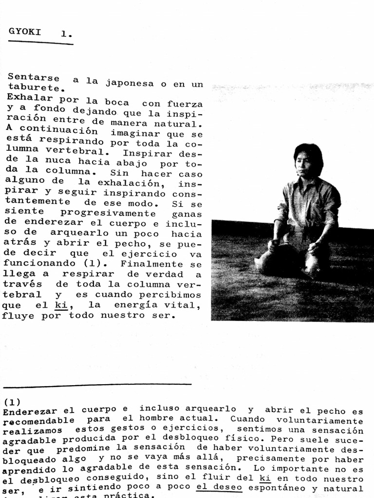 Gyoki Respiració Columna y Más | PDF