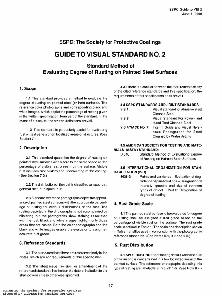 SSPC Vis-2 | PDF | Rust | Photograph