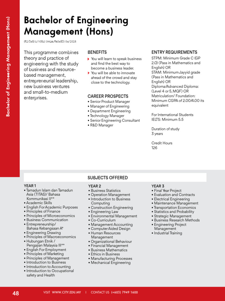 Bachelor-of-Engineering-Management | PDF | Engineering | Business