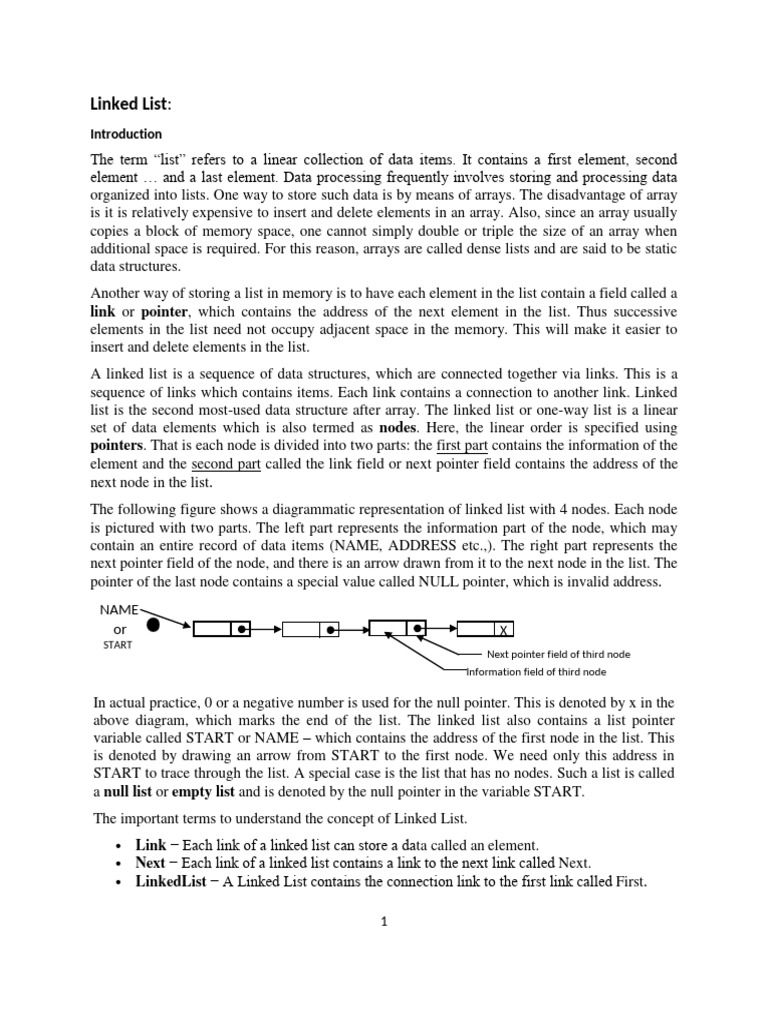 DS - Unit 2 - Linked List | PDF | Pointer (Computer Programming) | Data DS - Unit 2 - Linked List | PDF | Pointer (Computer Programming) | Data