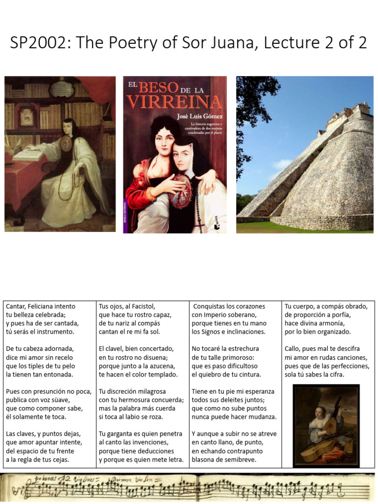 La poesía de Sor Juana Inés de la Cruz | PDF | Poesía