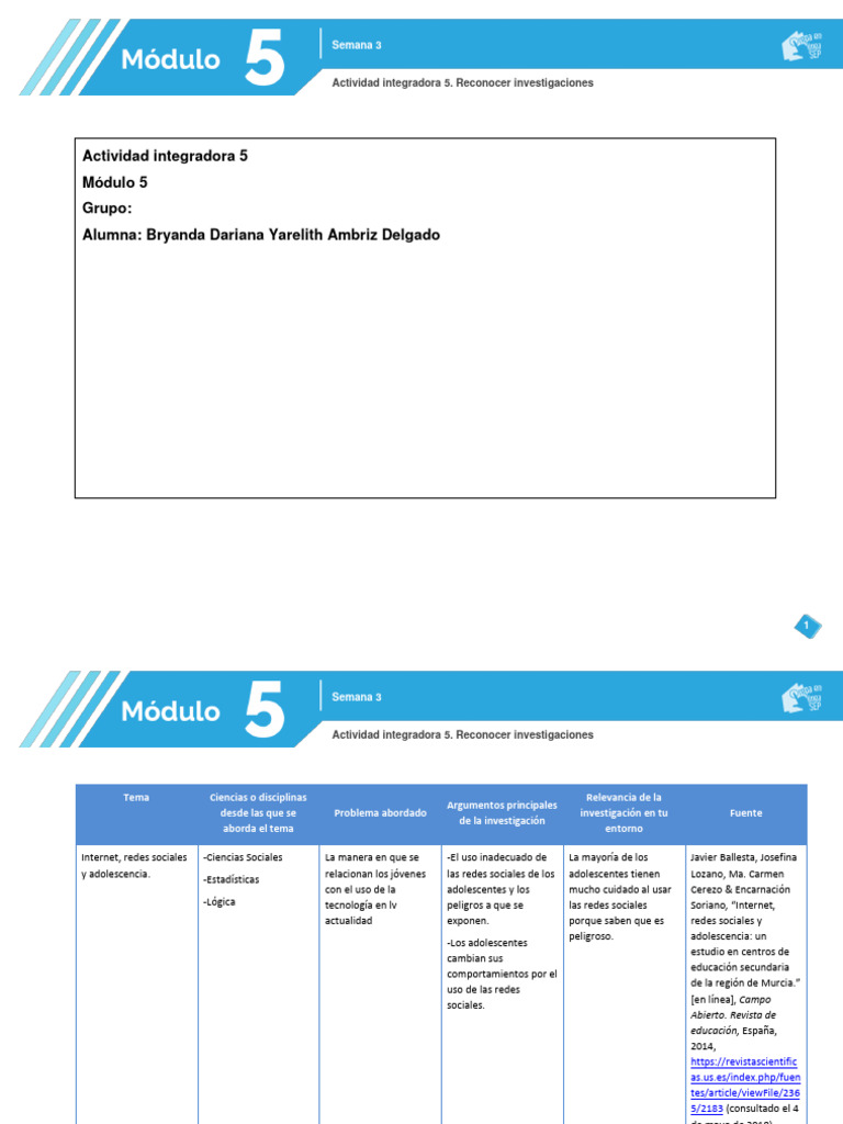 Investigaciones sobre adolescentes y educación | PDF | Depresión ...