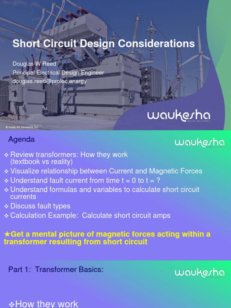 Short Circuit Design in Transformers | PDF | Transformer | Electric Current